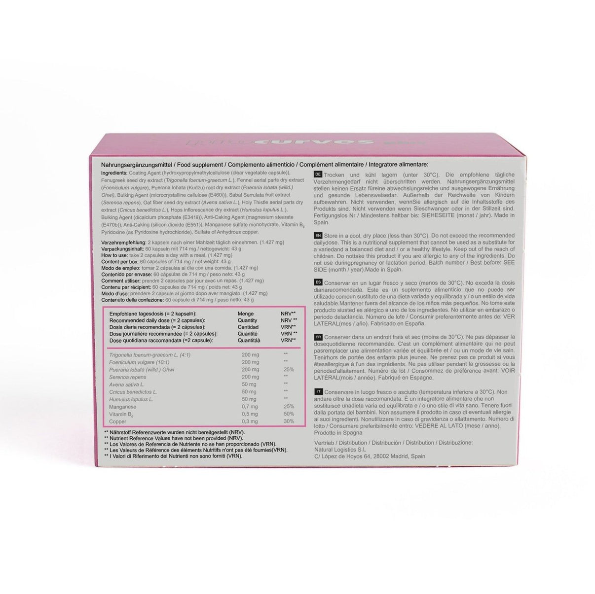 Procurves Plus Natural Breast Enhancement 60 Caps – MYSecretCY